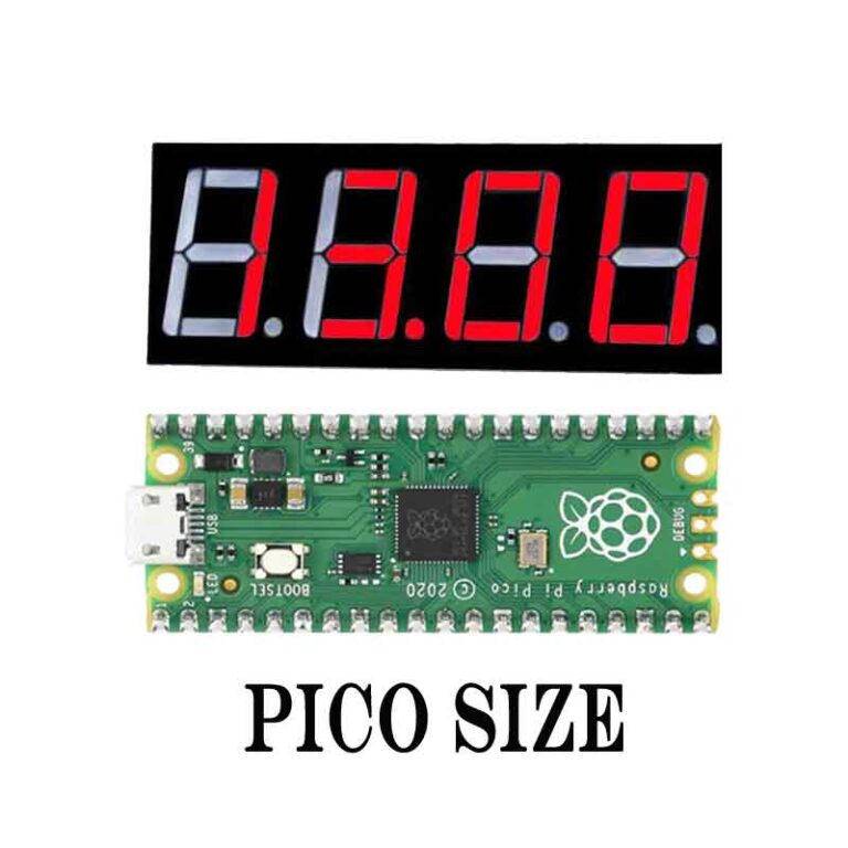 4 digit 8 segment Display Module for the Pico - rp2040 learning